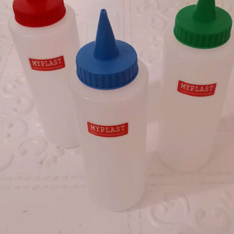 Jual Botol Mayones Saos Kecap 500ml multicolor di Seller Zarolinplastik ...