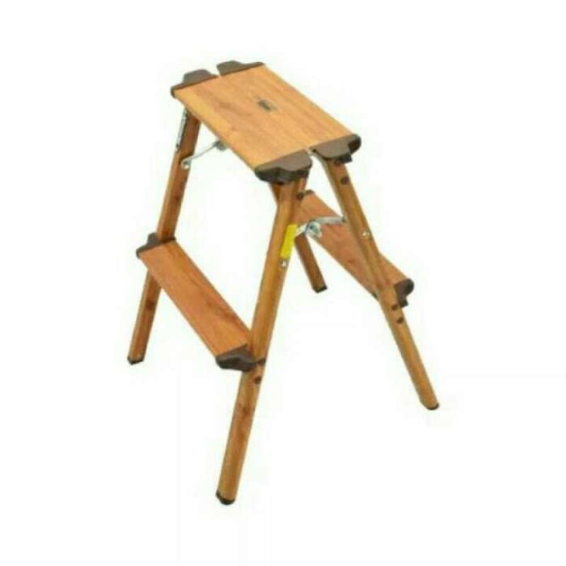 Jual Tangga Lipat | Tangga Aluminium 2 Step Motif Kayu Krisbow di ...