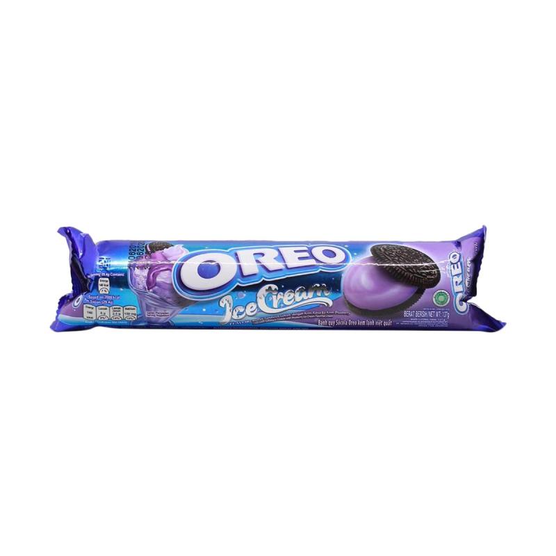 Jual Oreo Kraft Rasa Es Krim Blueberry Biskuit [137 g] di Seller ...
