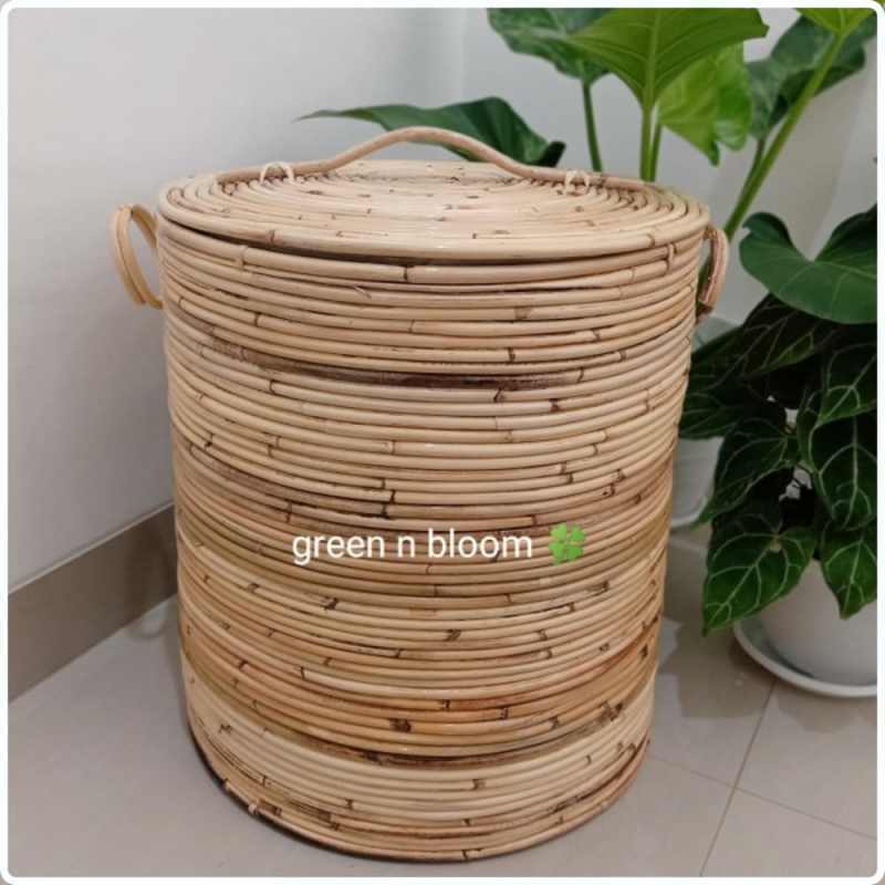 Jual Keranjang Laundry Rotan Lilit Rotan Besar Kode 075 di Seller ...
