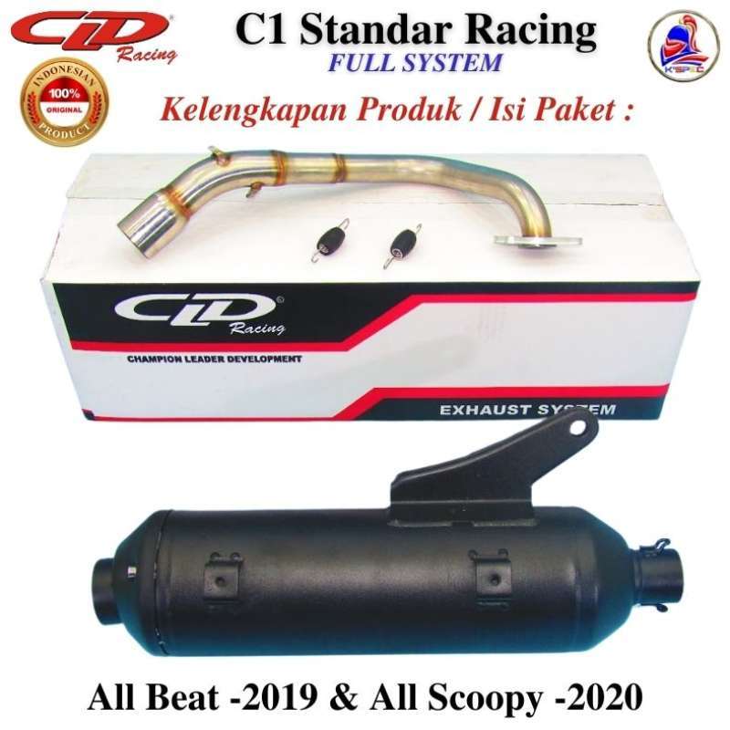 Jual Knalpot Cld Type C1 Standar Racing Seri All Beat -2019 & All Scoopy -2020 Fullsystem Di ...