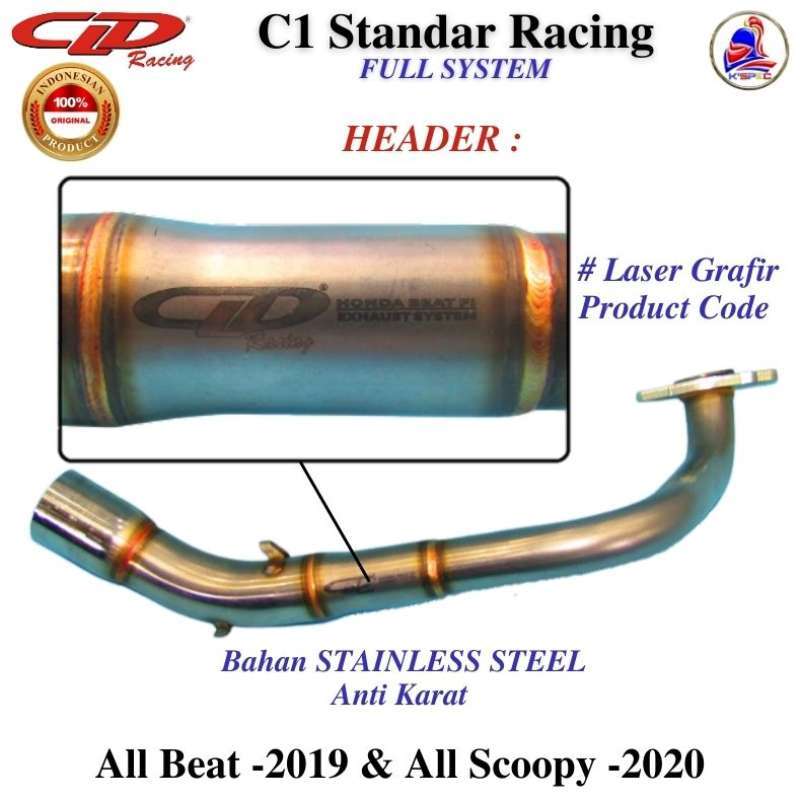 Jual Knalpot Cld Type C1 Standar Racing Seri All Beat -2019 & All ...