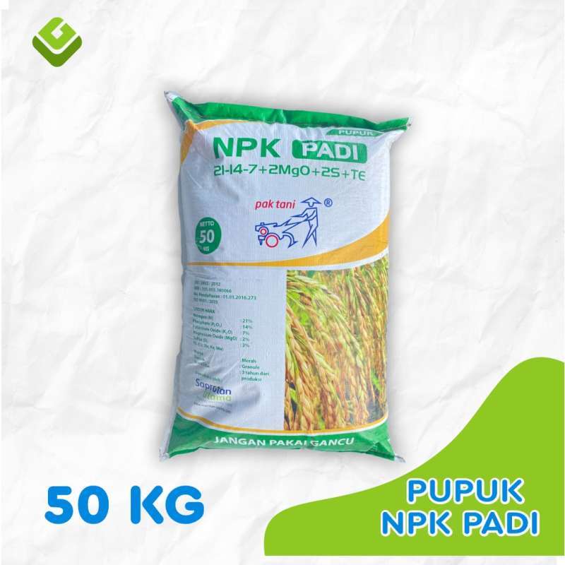 Jual Npk Padi 50kg - Saprotan Utama - Npk 21-14-7 - Npk Padi Pak Tani ...