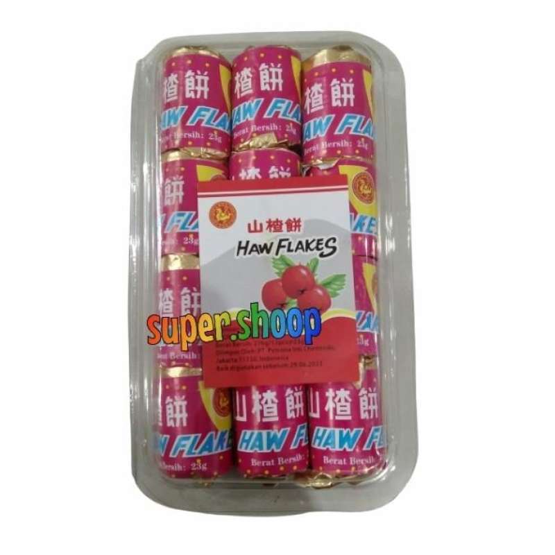 Jual Permen jadul bentuk koin sanca manisan buah haw hawflakes besar di ...
