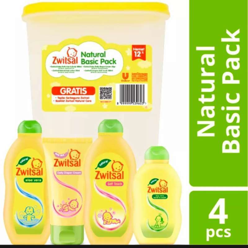Jual Zwitsal Natural Basic Pack / Zwitsal Natural Basic Pack Isi 4 di ...