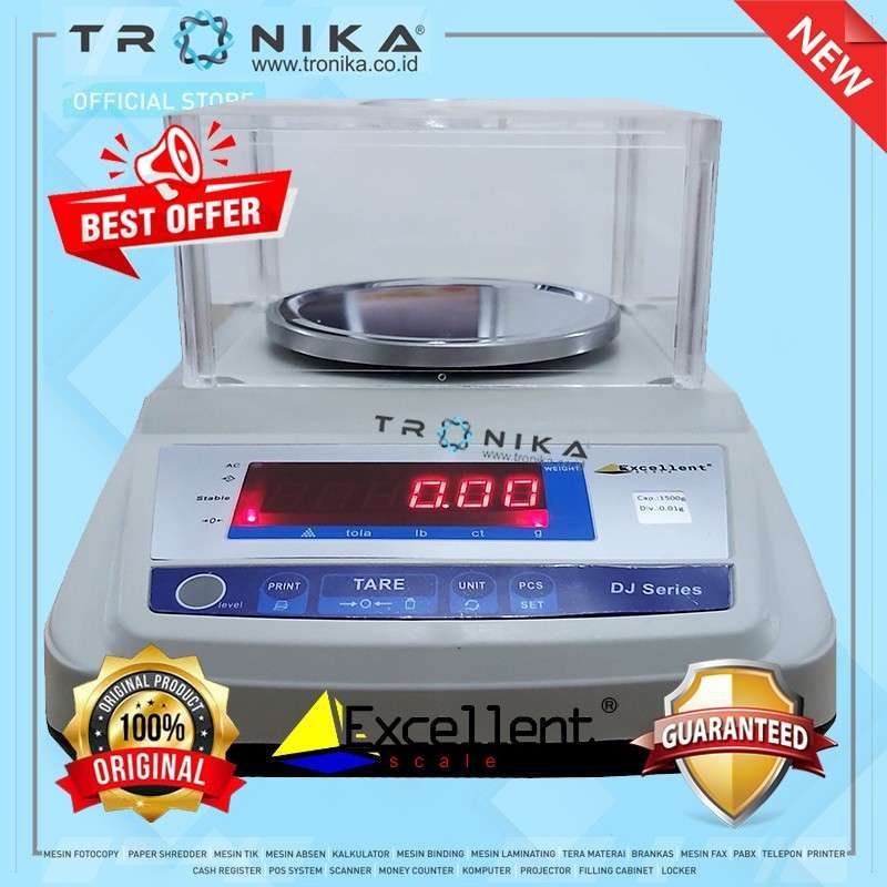 Jual TIMBANGAN LABORATORIUM FARMASI EXCELLENT EBDJ 300GR/600GR/1500GR ...