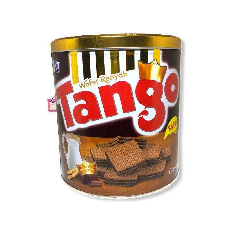 Jual Wafer Tango Chocolate Kaleng 300 Gram Rasa Coklat Cokelat Di ...