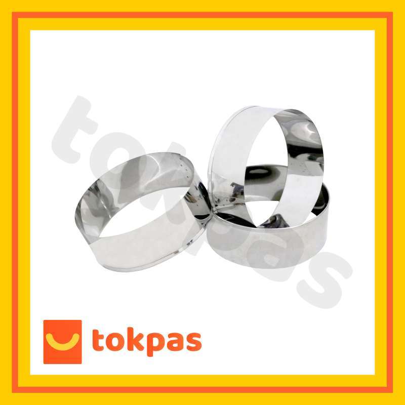 Jual Ring Burger / Ring Roti / Ring Cutter Bulat Cetakan Kue Stainless ...