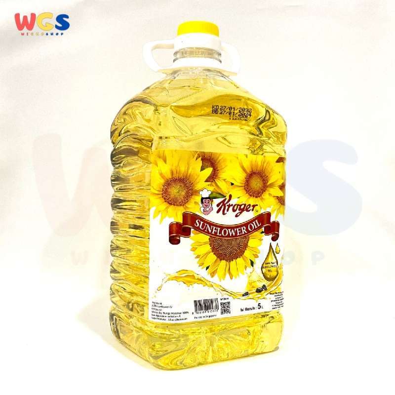 Jual Kroger Sunflower Oil 100% Pure 5 ltr - Minyak Biji Bunga Matahari ...