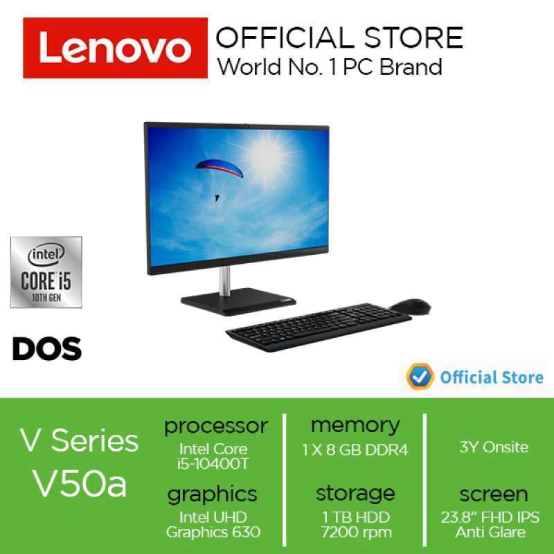 Jual Lenovo V50a-24imb Aio Core I5-10400t 8gb 1t Hdd Di Seller Lenovo ...