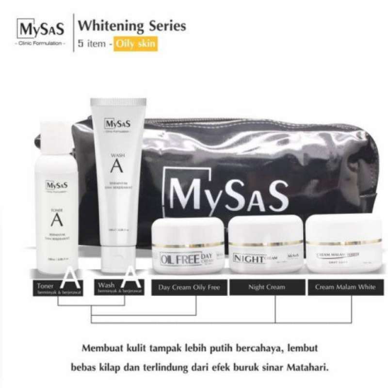Jual Mysas Skincare Normal & Whitening, Mysas Oily / Berminyak, Paket ...