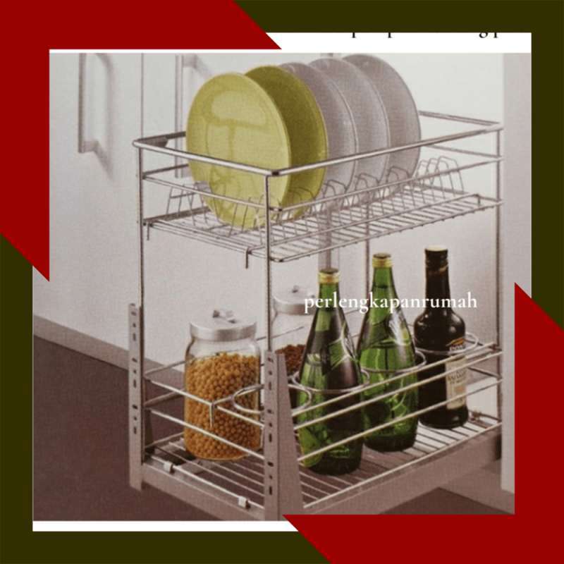 Jual Rak Piring Dalam Kitchen Set Model Vitco 29021 Rak Botol Model ...