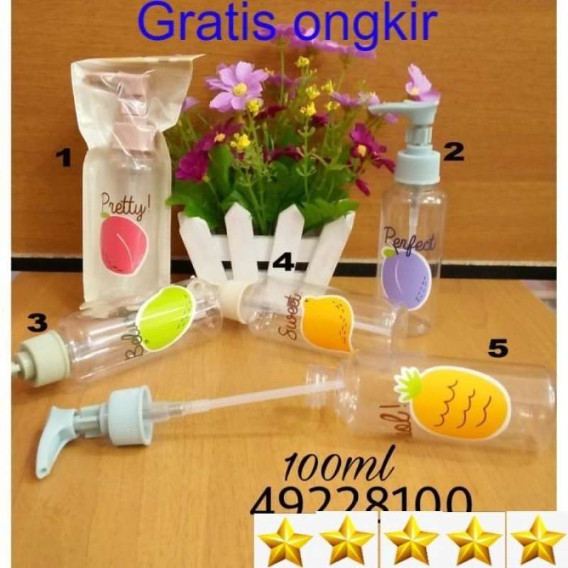 Jual BOTOL PUMP FRUIT 100ML di Seller Aliyun Store - Ngagelrejo, Kota ...