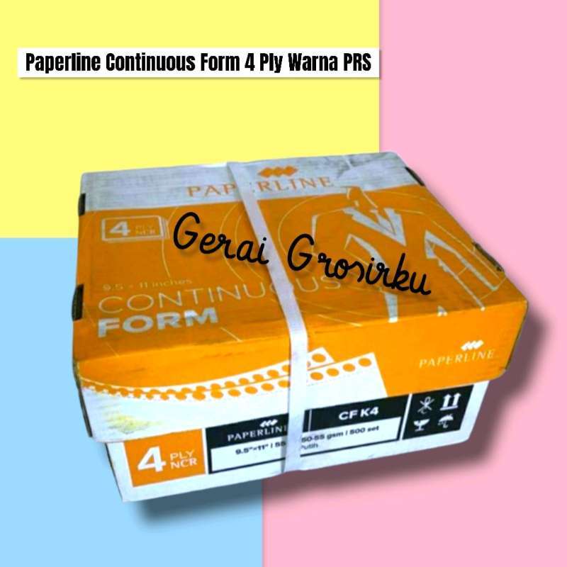 Jual Paperline Continuous Form 4 Ply Warna Prs Di Seller Gerai Grosirku