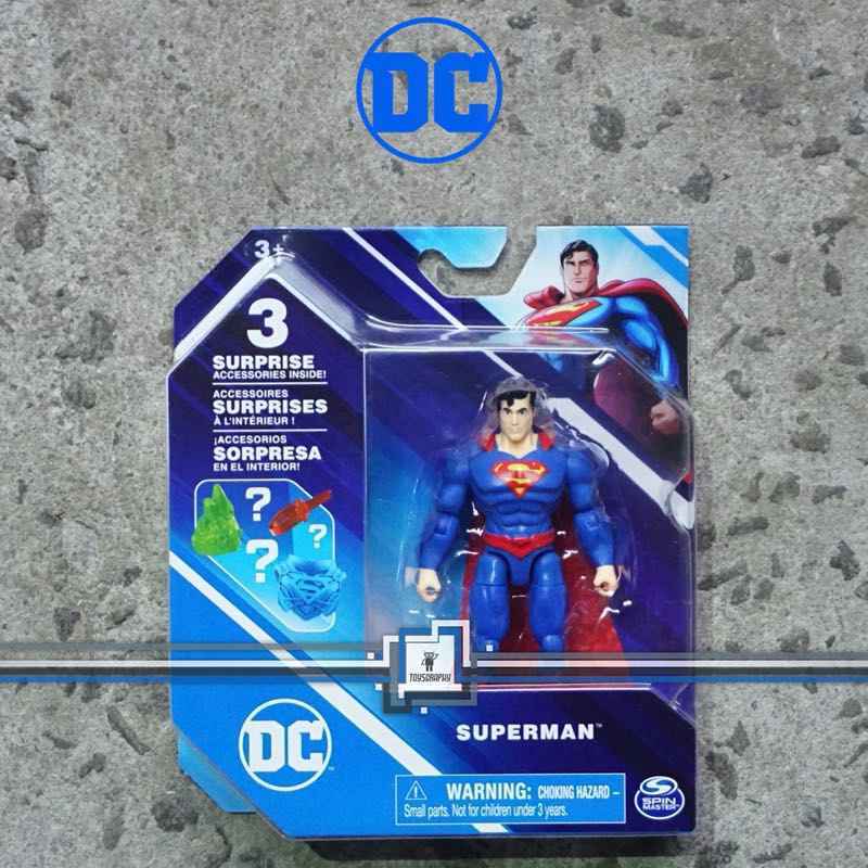 Jual Spin Master DC Heroes Unite SUPERMAN 4 Inch Action Figure 3 ...