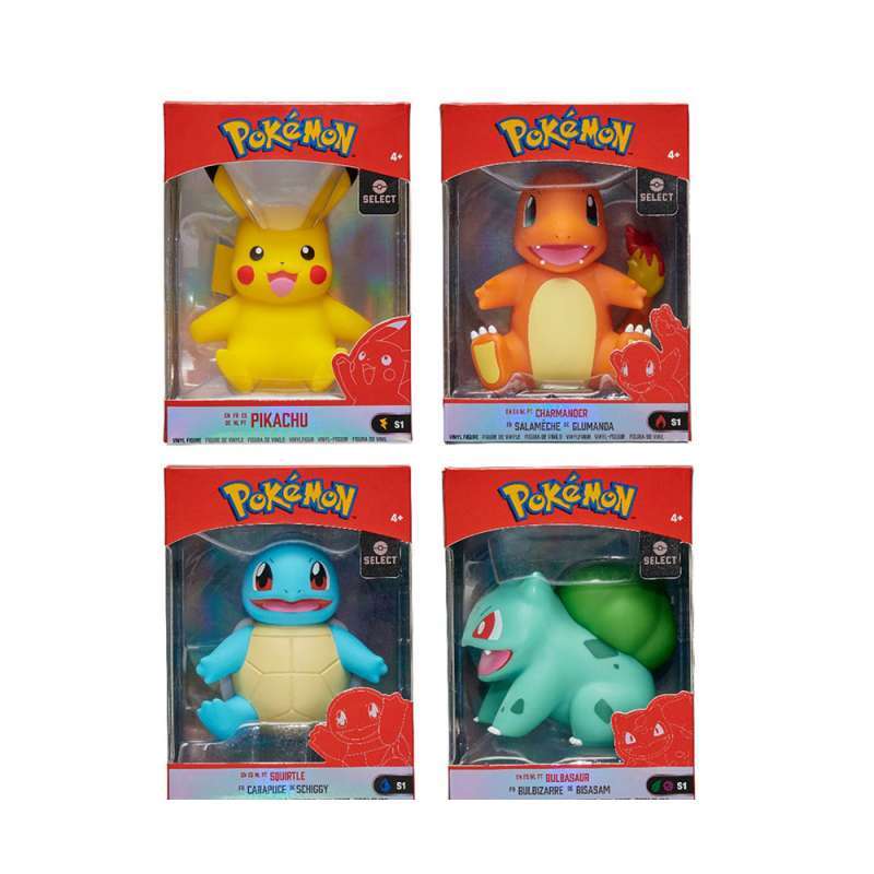 Jual Pokemon Kanto Vinyl Figure 4.5 (4 in the Assortment) di Seller ...