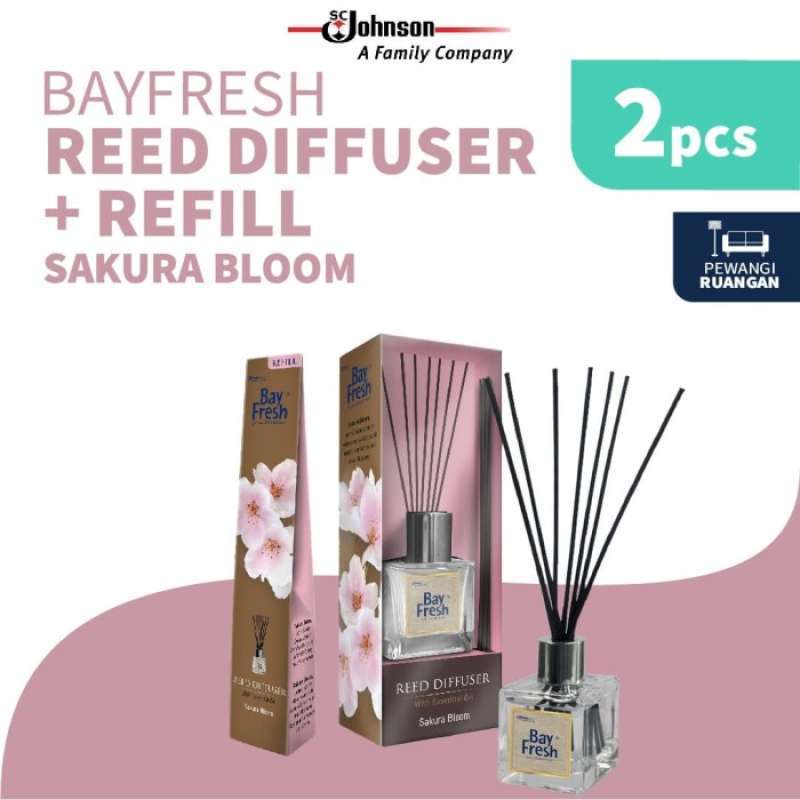 Jual Bayfresh Reed Diffuser Pengharum Ruangan + Refill - Sakura Bloom ...