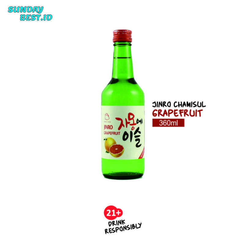 Jual JINRO Chamisul Soju Rasa Grapefruit Minuman Alkohol Korea 360ml di ...