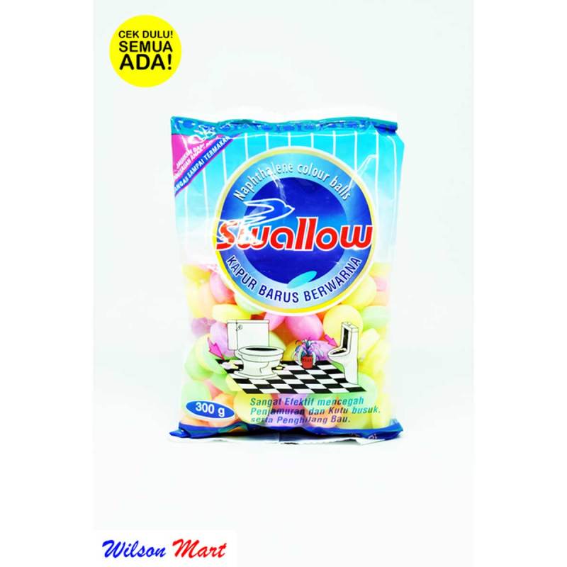Promo SWALLOW KAMPER NAPTHALENE COLOUR DISK BALL WARNA 300 GRAM Diskon ...