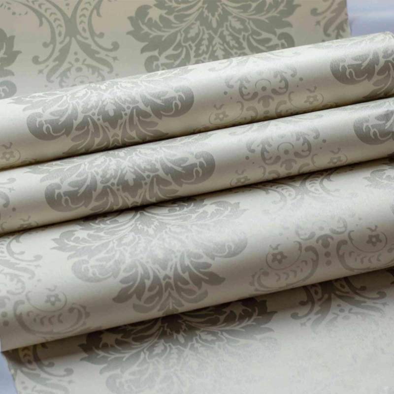 Jual Abadi 5240-1 Motif Batik Daun Wallpaper Sticker - Abu-Abu di ...