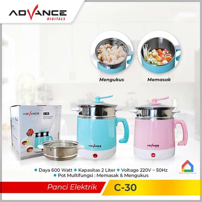 Promo Advance C-30 Panci Pengukus Elektrik / Warmer Steamer Cooker ...