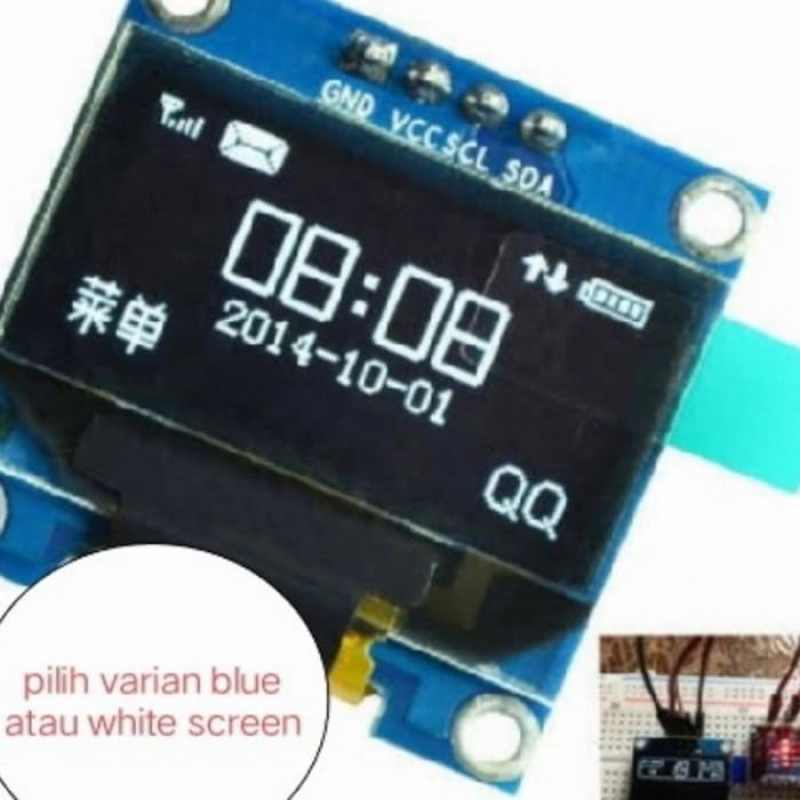 Promo Jual oled 0.96 I2C Arduino 0.96 128x64 White OLED - Putih Murah Diskon 26% di Seller ...