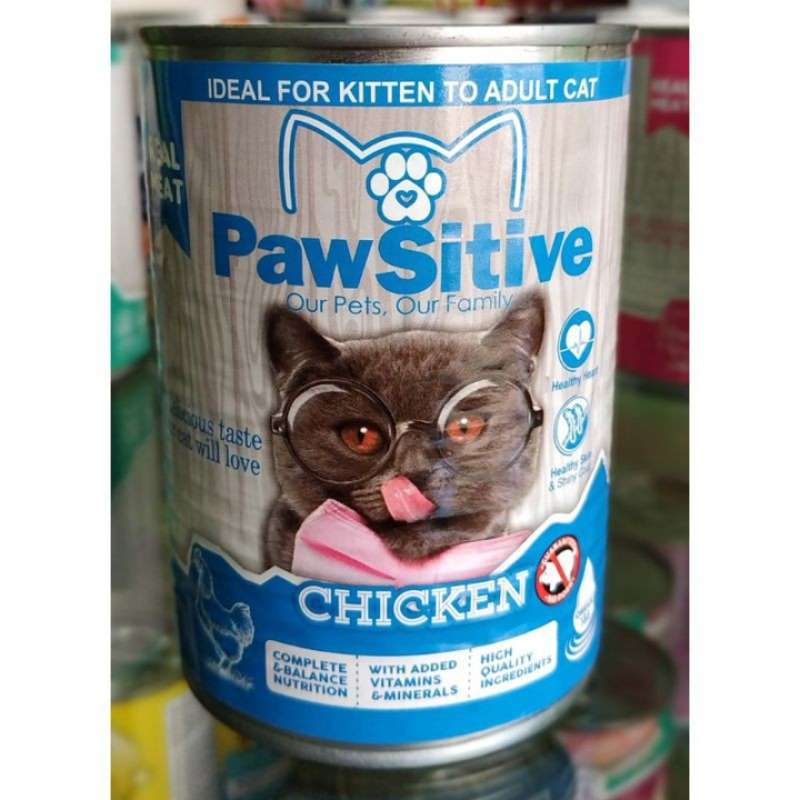 Jual Makanan kucing Kaleng 400gr PAWSITIVE | Makanan Basah PAWSITIVE di ...