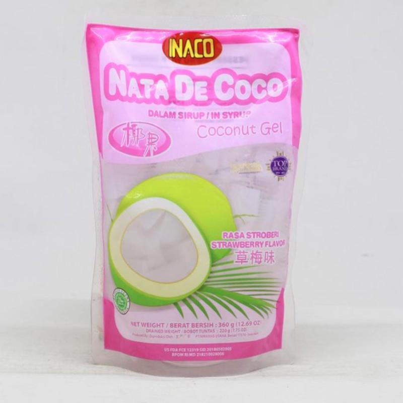 Jual INACO NATA DE COCO STRAWBERRY 360 G POUCH 1 PCS di Seller Papaya ...