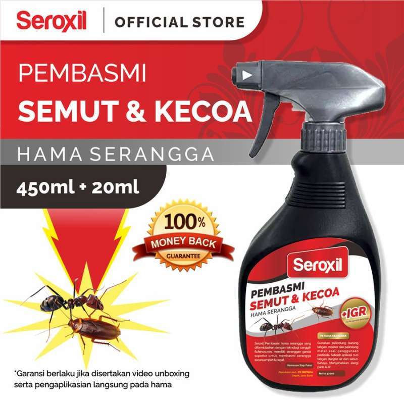 Jual Pembasmi Dan Obat Racun Anti Semut & Kecoa Seroxil 470ml Spray Di ...