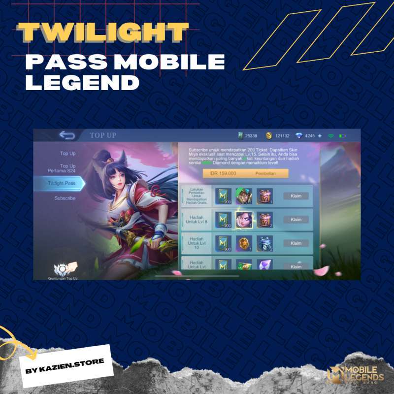 Jual Twilight Tw Pass Mobile Legends Ml Mlbb Fast Di Seller Kazien.store - Katulampa, Kota Bogor ...