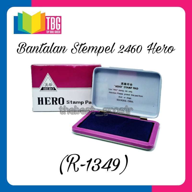 Jual 1 PCS BANTALAN STEMPEL KECIL 2460 HERO (R-1349) / STAMP PAD HERO ...