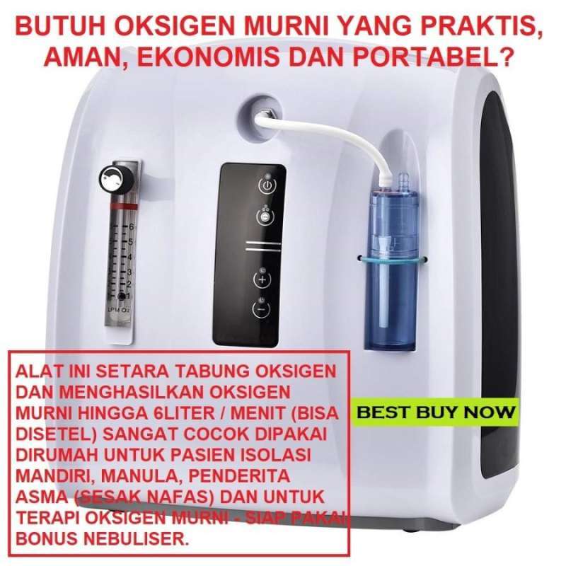 Jual ALAT PERNAFASAN OXYGEN 6L/Min - MESIN OKSIGEN TABUNG MURNI -DEDAKJ ...
