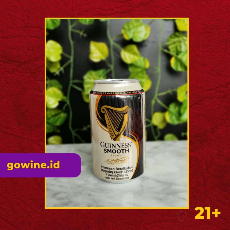 Jual Guinness Smooth Can 330ml di Seller Gowine.id - Tanjung Barat ...