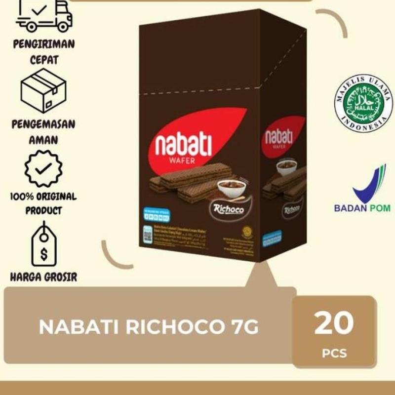 Jual Wafer Nabati Richoco Box 7g x 20's di Seller Royal Mart ...