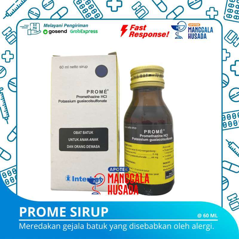 Jual PROME BATUK SIRUP OBAT BATUK ANAK DAN DEWASA - 60 ML di Seller ...