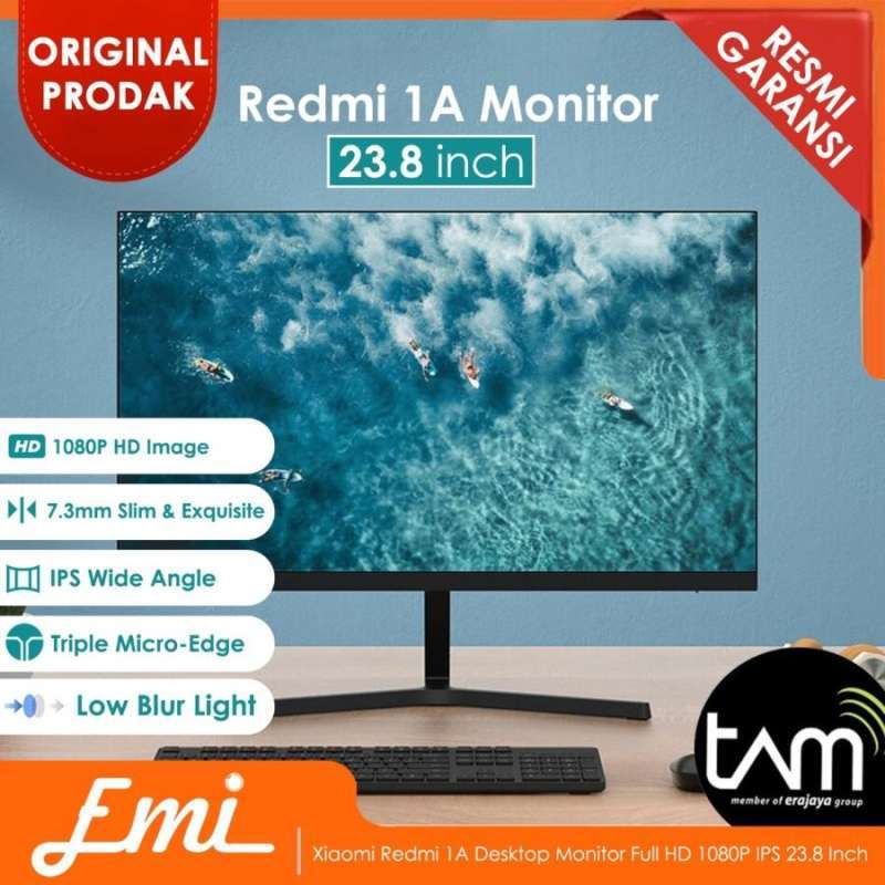 Jual Redmi 1A Desktop Monitor Full HD 1080P IPS 23.8 Inch Internasional ...