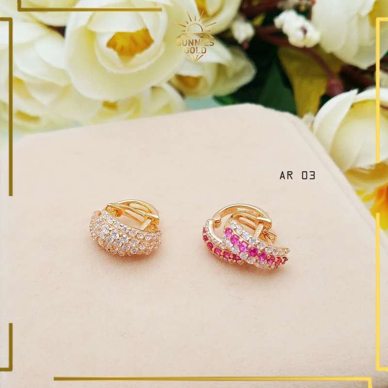 Jual ANTING EMAS ASLI KADAR 375/8K DAN 300/6K ANTING EMAS MODERN DEWASA ...