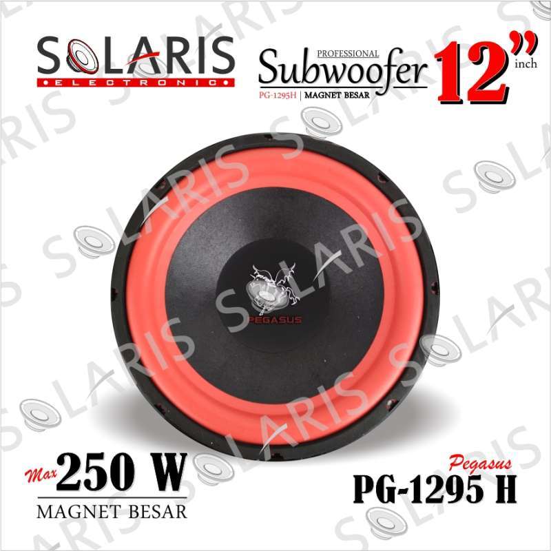 Jual Subwoofer 12 Inch 250 Watt Double Coil Pegasus Pg-1295 H Di Seller ...