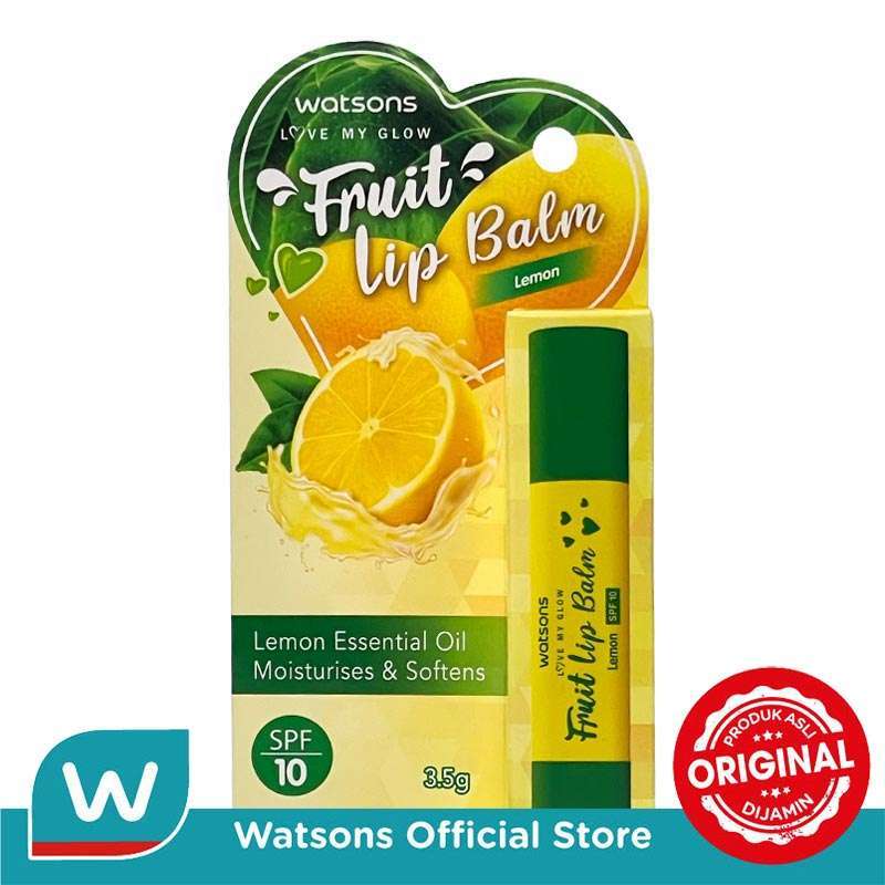 Promo Watsons Fruit Lip Balm Spf 10 3.5G Diskon 47% di Seller WATSONS ...