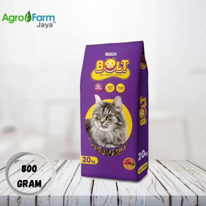 Jual Bolt Dry Cat Food Rasa Tuna Bentuk Ikan 800 Gram Makanan Kering ...