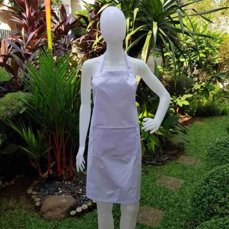 Promo Gratis Ongkir Apron Celemek Polos Dewasa Unisex Bahan Drill ...