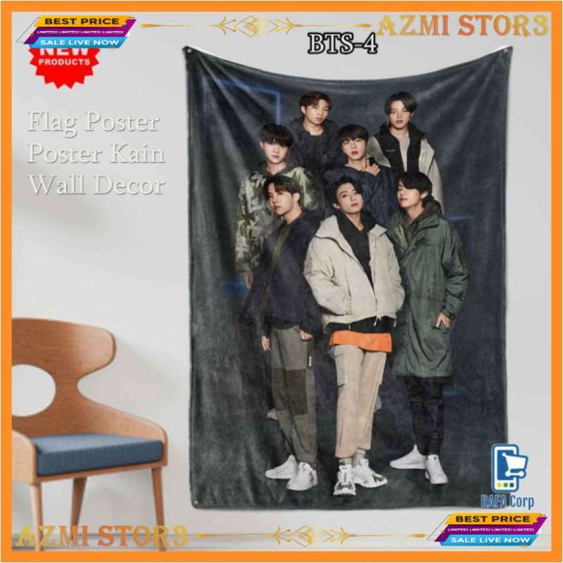 Promo Poster Kain Bts - Giant Poster Bts - Hiasan Dinding Bts - Poster ...