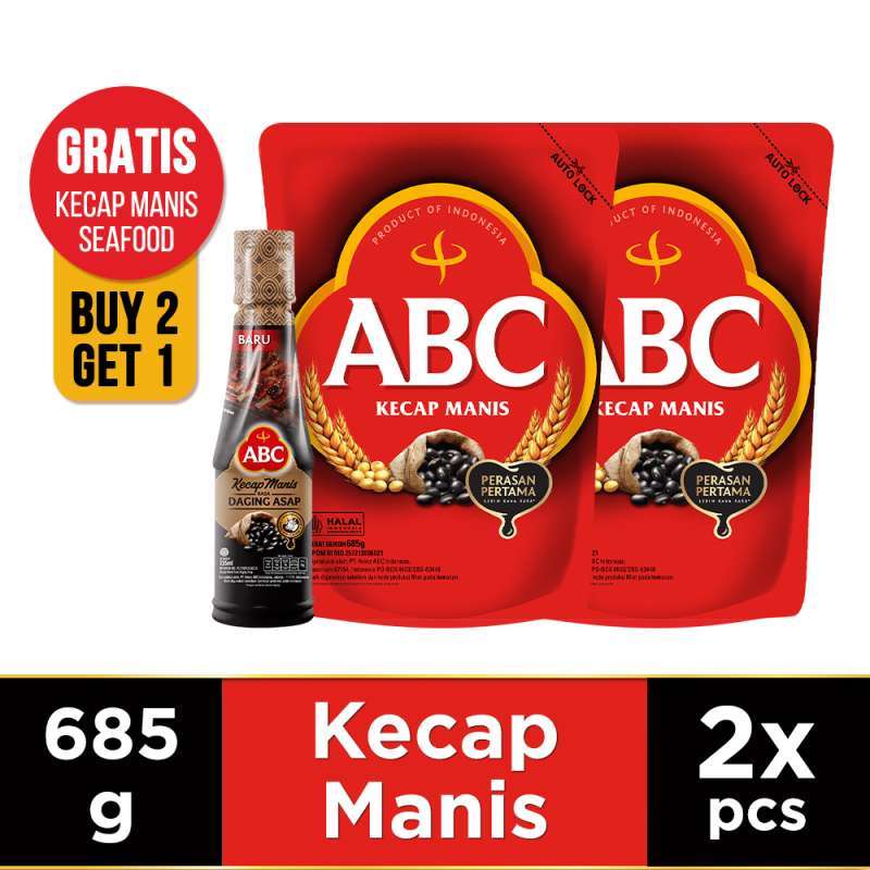 Jual ABC Kecap Manis 685 gr - Buy 2 Get 1 Free Kecap Manis Seafood 135 ...