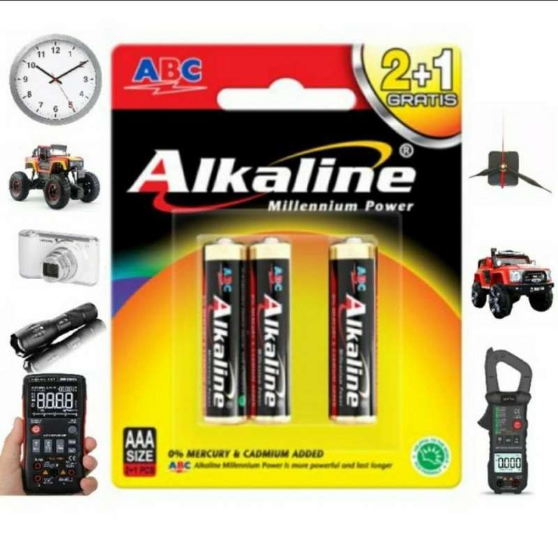 Jual Abc Alkaline Baterai Aaa Lr03 2+1 Di Seller Jco Mart - Jati Rahayu ...