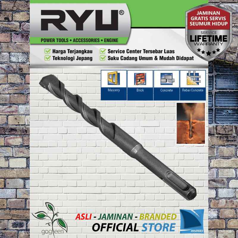 Jual Mata Bor 12.0 X 100 X 160 Mm Panjang Untuk Beton Keras, Batu Alam ...