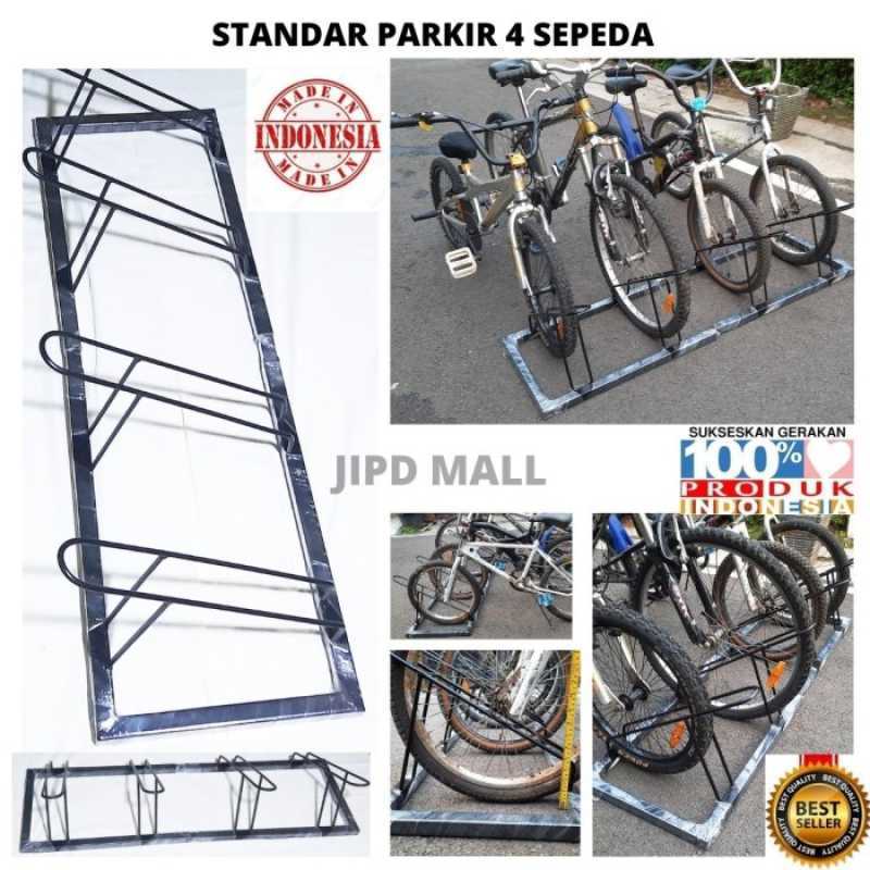 Promo Standar Parkir 4 Sepeda Besi Kotak Bike Stand Paddock 4 Universal ...