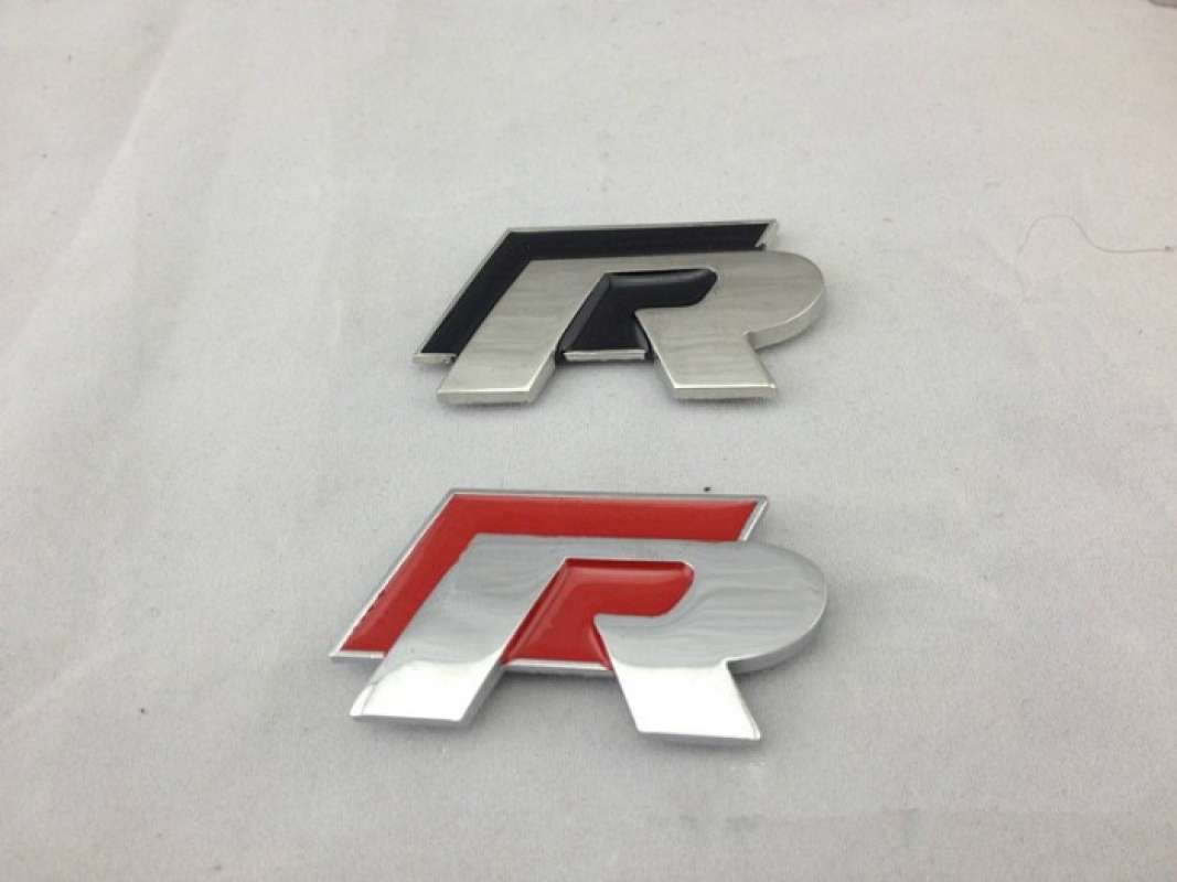 Promo OEM Emblem R Racing, VW, Type R, Wagon R, R line, GTR, Mugen R, R ...