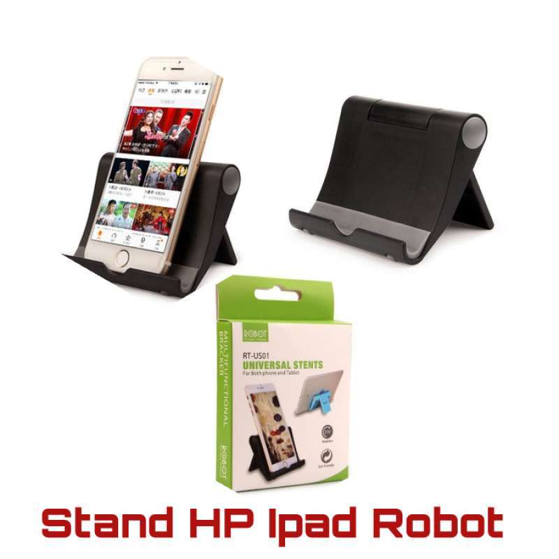 Jual SANDARAN HP TABLET STAND FOLDABLE UNIVERSAL ROBOT STENT di Seller ...