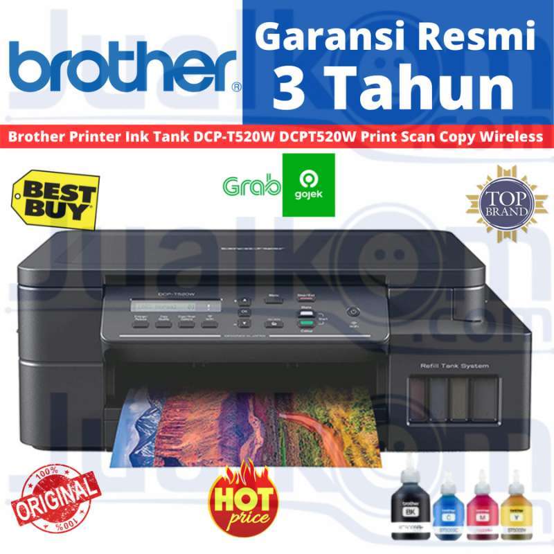 Promo Brother Printer Ink Tank DCP-T520W DCPT520W Print Scan Copy ...