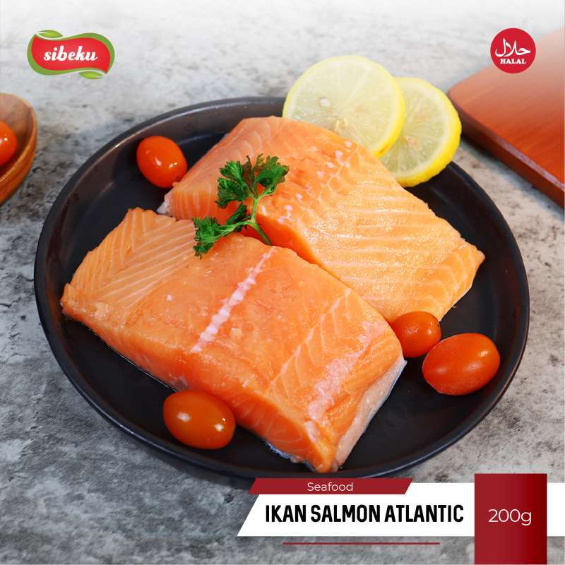 Promo Ikan Salmon Atlantic 200 gram/ Daging Salmon 200g Frozen Food ...